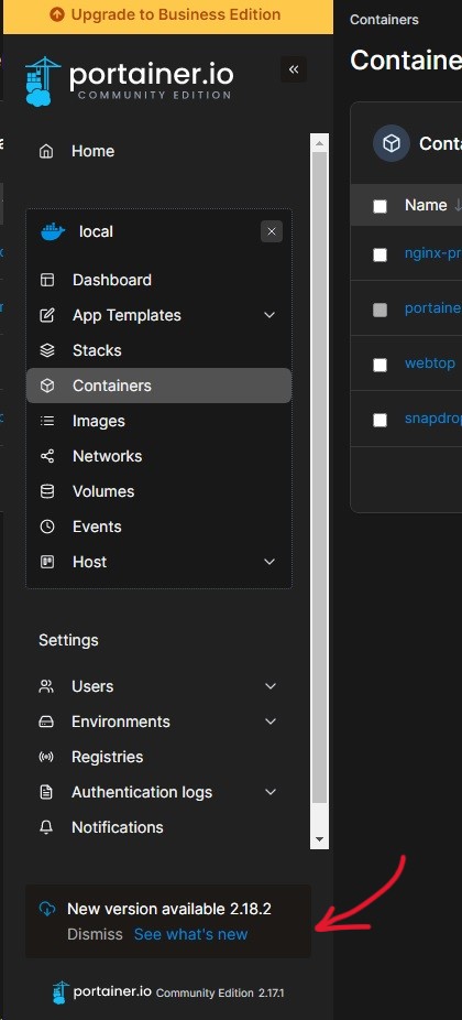 Portainer Manual Update | Ahadiani Library